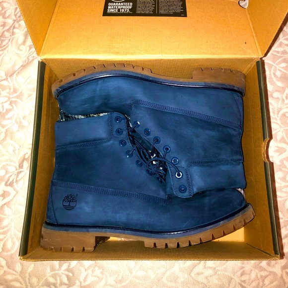 Timberland | Shoes | Perfect Condition Navy Blue Timberlands Size 3 ...